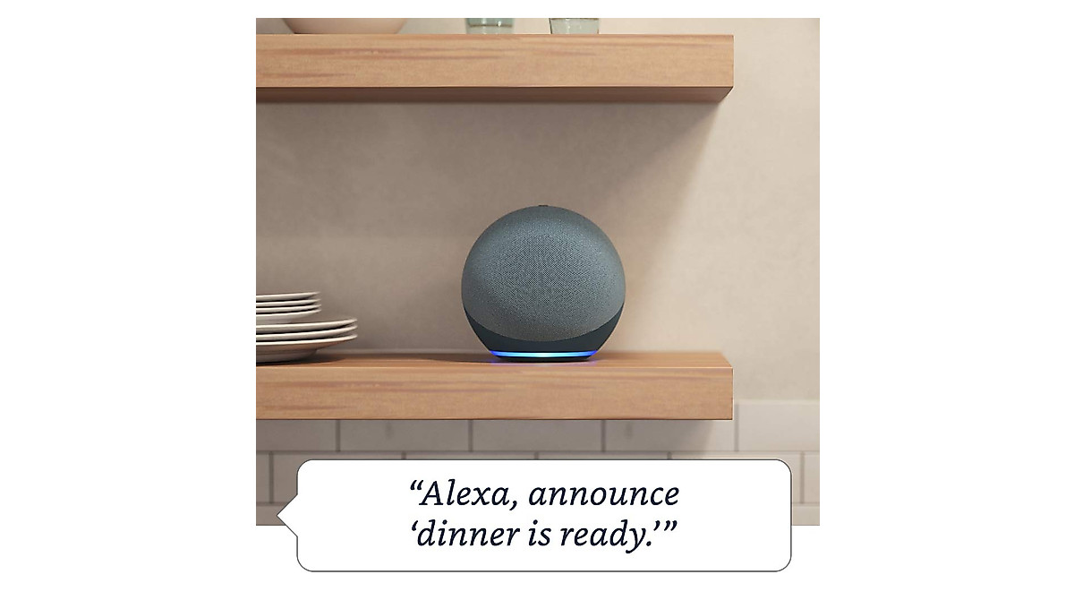 Amazon Echo (4th Gen) Glacier White - Premium Sound & Smart Hub