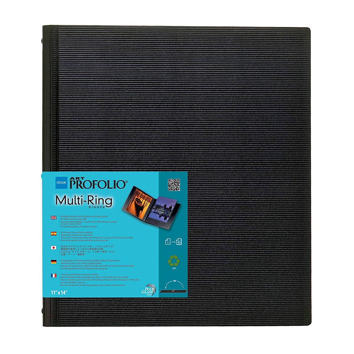ProFolio by Itoya, ProFolio Multi-Ring Refillable Binder - Landscape, 14 x 11 Inches