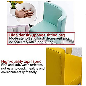 Office Business Hotel Lobby Dining Table Set, Home Dining Table and Chair Set 1 Table and 4 Chairs PU Leather Chair Hotel Clothing Store Restaurant Bedroom Balcony (Color : Red) (Color : Pink)