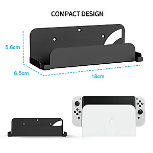 Anbage Wall Mount Holder for Nintendo Switch, Black