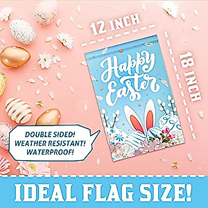 Seasonal Garden Flag Set , 12 Pack , 12 x 18 Inches , Double Sided , Yard Flags , Garden Flag Set , Small Garden Flags , Holiday Garden Flags , Outdoor Garden Flags , Free AntiWind Clip & Stopper