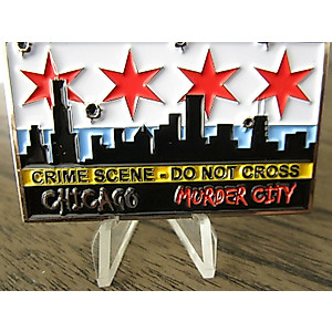 Chicago Police Department CPD Grim Reaper Help Wanted Murder City Challenge Coin