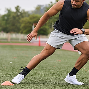 Shock Doctor 849 Ultra Gel Lace Up Ankle Support, X-Large, Black