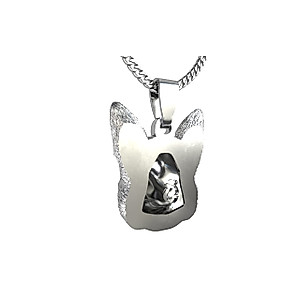 SC SWICK CREATIONS German Shepherd Dog Head 925 Sterling Silver Pendant