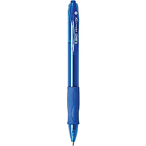BIC Glide Velocity Bold Ballpoint Pens, Bold Point (1.6 mm), Blue Ink Pens, Translucent Barrel, 36-Count Pack (VLGB361-BLU)
