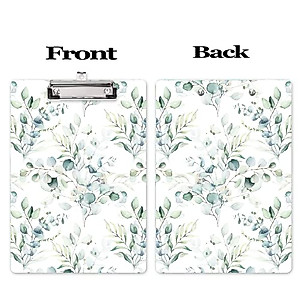 Hongri Cardboard Clipboard, Fashion Design Letter Size Wooden Clipboards, Cute Custom Pattern, A4 Standard Size 9" x 12.5", Office Supply, School Supply, Back to School, Leaf