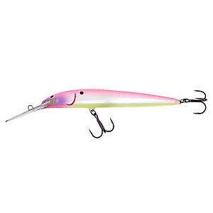 Northland Tackle Rumble Stick Fishing Lure, Freshwater Deep Diving Trolling Crankbait for Walleye, Perfect Lure for Any Kit, Pink Pearl, Size #5, 5", 5/8 Oz