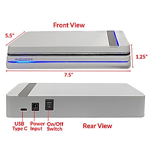 Avolusion PRO-X 3TB USB 3.0 External Gaming Hard Drive for PS5/PS4 Game Console (White) (Renewed)