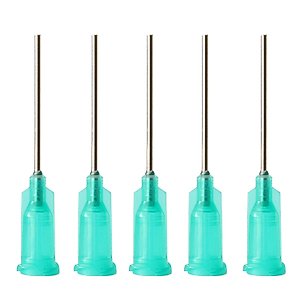 100PCS Syringe Dispensing Needles With Luer Lock 18 Ga x 1 Inch Length Industrial Unsterilized Blunt Tip