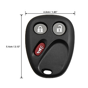 uxcell New 3 Buttons Key Shell Keyless Entry Fob Remote Control Case Replacement 21997127 for Cadillac for Chevrolet for GMC for Hummer