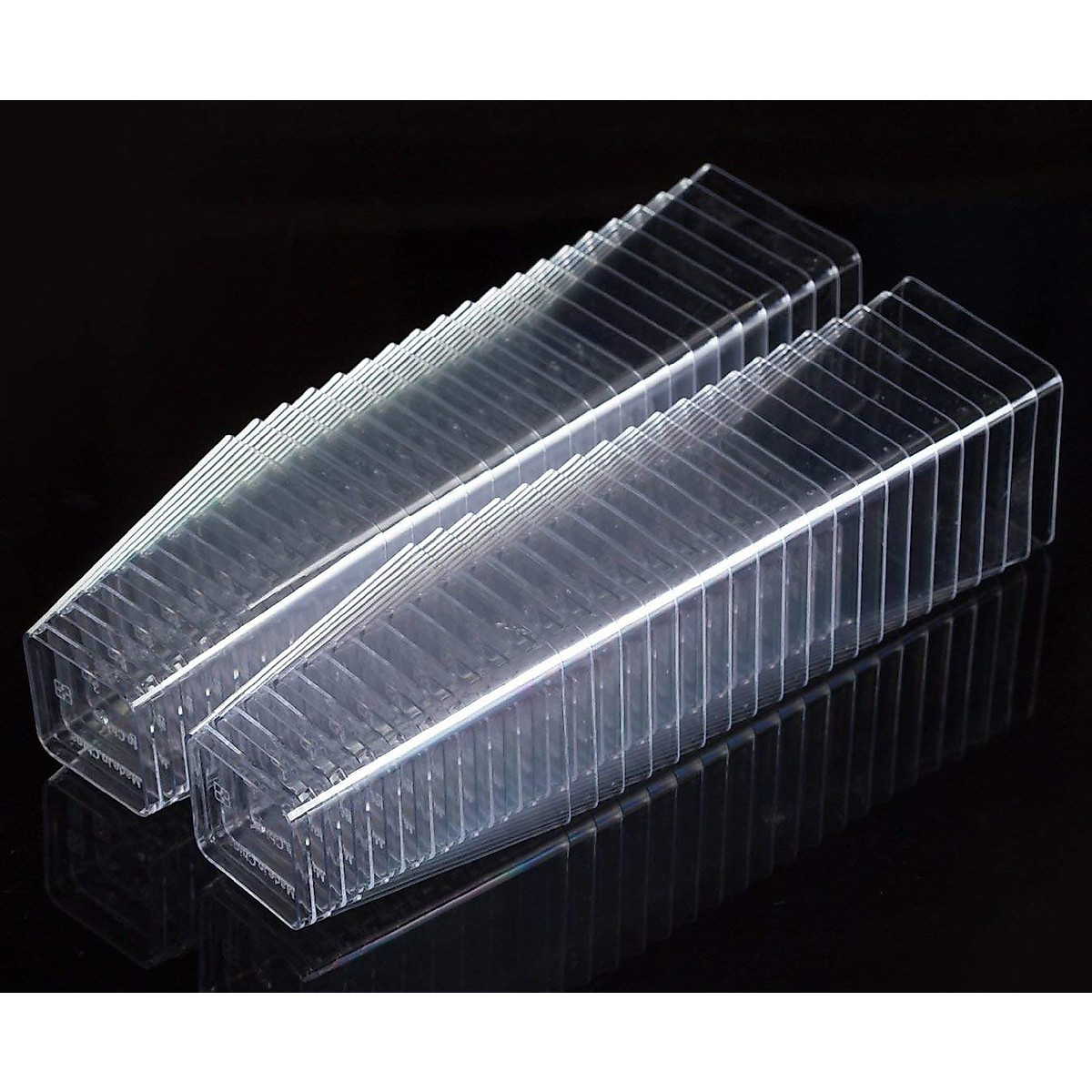 40Pcs/set Elegant Tall Square Dessert Cups - Cube 5oz Clear Tasting Sample Shot Glasses Disposable Plastic Dessert Cups