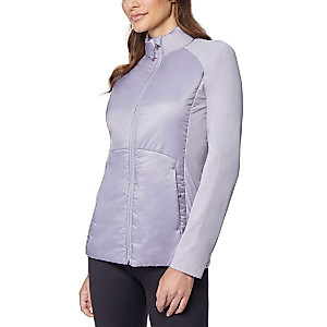 32 Degrees Cool Mixed Media Light weight Jacket (Small) Lavender