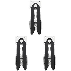 TEHAUX 3pcs Sturdy Clamp Sofa Accessory Connector: Furniture Sectional Connectors Snap Alligator Couch with Screws Practical for Sliding L Buckle Durable Connector, Connector