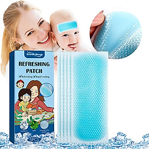 Active Moist Cool And Cool Stickers Are Used For Children's Fevers Discomfort And Migraine Cool And Cool Headache And Cool Stickers A Package Of 5 Children's Fevers Stickers Ordinary Buffet for Face