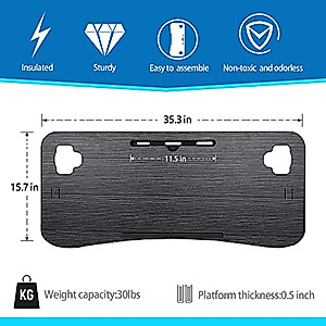 FIXROMA Tread Tray Compatible with New Peloton Tread | Walking Desk Attachment Laptop Holder for Peloton Tread+, Tablet, Phone - Exercise Treadmill Workstation - Peloton Accessories