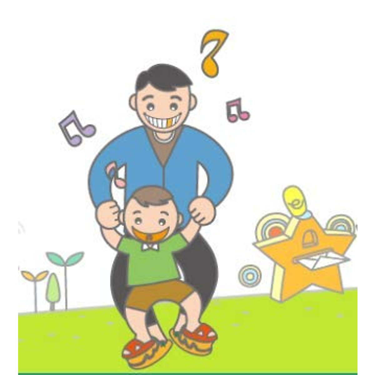 pongga Baby Walking Assistant with Parents Baby Learning Walker Baby Play with Parents, Shoes, Parent-Child Bond, Eco-Friend EVA Material (Large)