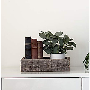 BARNWOODUSA Small Rustic Wooden Box | Best for Wood Flower Planter, Toilet Top Storage Boxes, and Table Decor Centerpieces