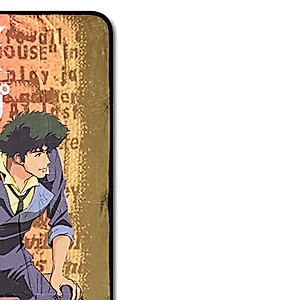 Cowboy Bebop Fleece Throw Blanket - Cowboy Bebop Sessions Anime - Spike Spiegel, Faye Valentine, Edward Wong, Vicious Throw Blanket,One Size