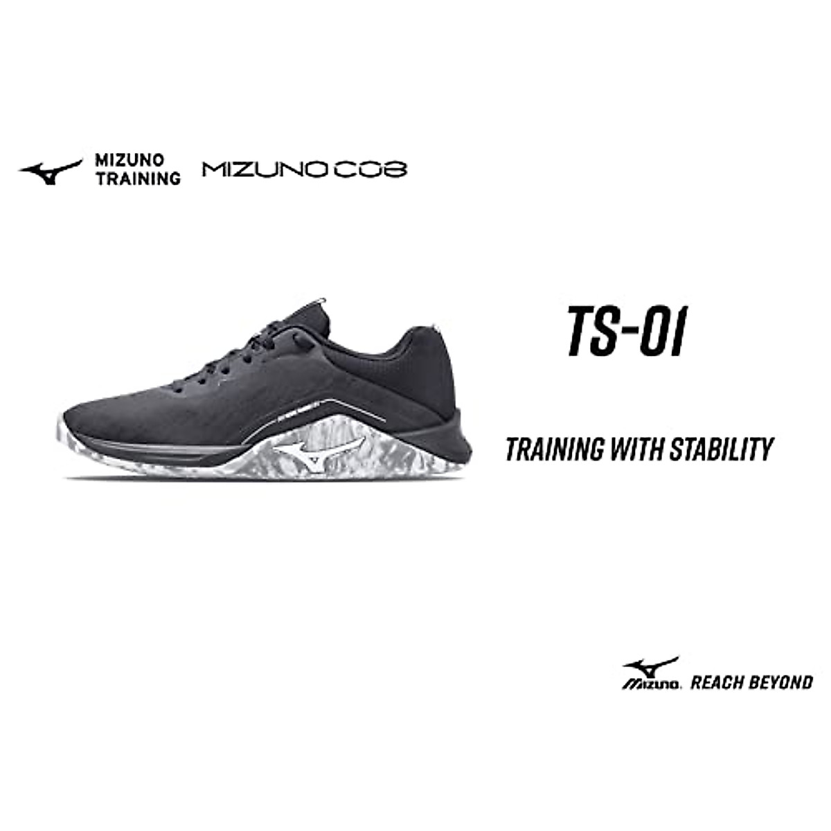 Mizuno TS-01 Women's Cross Trainer, Grey-White, 6.5