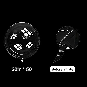 Bobo Balloons 20Inch Kit Tcwlyfc 50Pcs - Balloon Arch Kit, Clear Balloons Decor For Birthdays, Weddings, Baby Showers, Durable TPU - Party Decorations, Bulk Balloons, Bobo Balloons Set