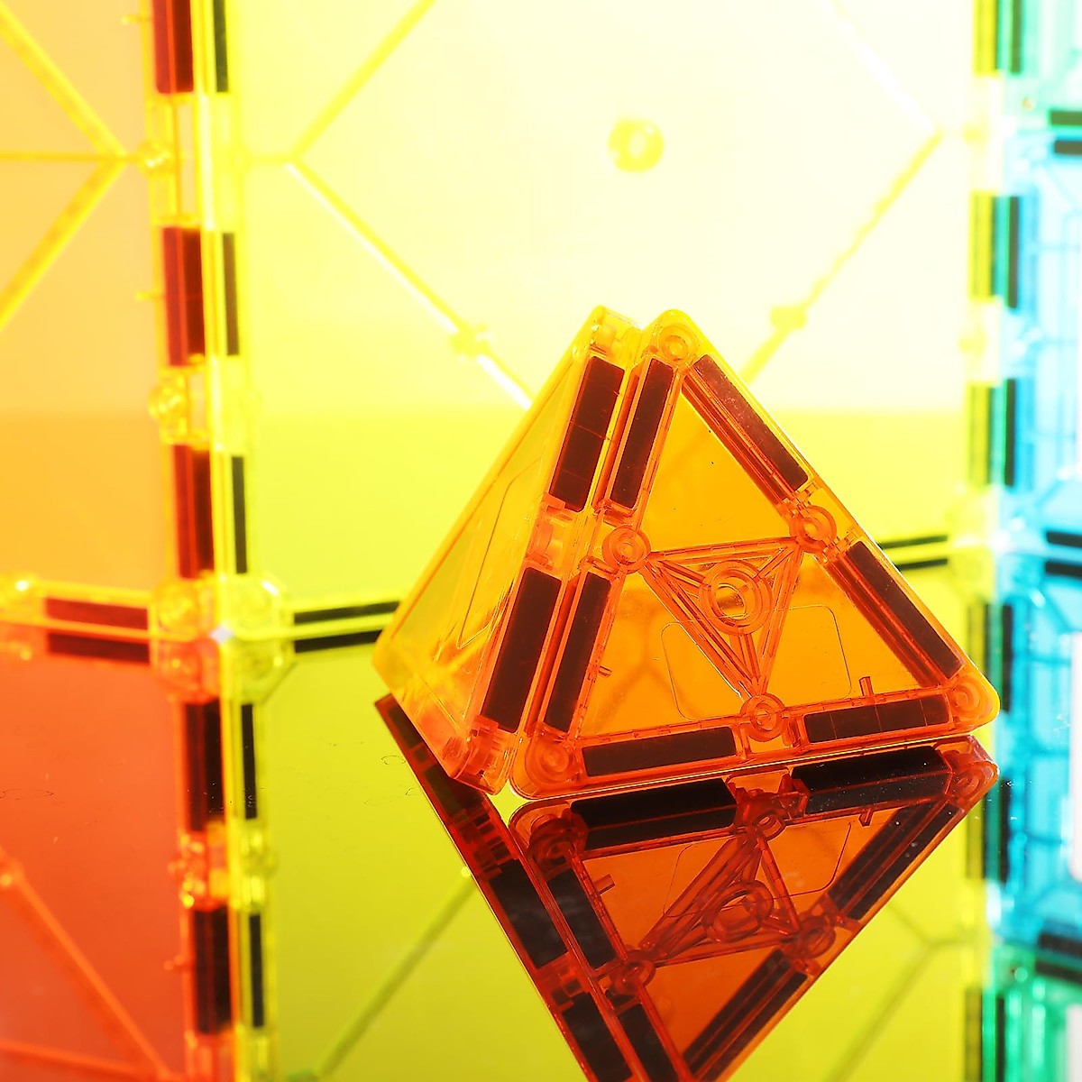 NEOFORMERS Magnetic Building Tiles, 70 Pcs 3D Magnetic Building Blocks Set for Kids, STEM Educational Preschool Magnet Toys for Toddlers Boys Girls 3 4 5 6 7 8 Year Old