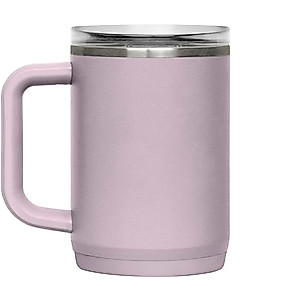 CamelBak Thrive Leak-Proof 16 oz Mug, Insulated Stainless Steel - For travel, coffee, tea, hot beverages - Spill Proof - Cup-holder Compatible, Purple Sky