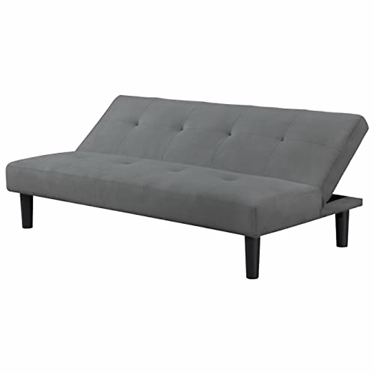 Lifestyle Solutions Erlanger Convertible Sofa, Dark Grey