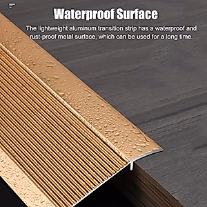 10cm Extra Wide Metal Floor Transition Strip Carpet Edge Strip,Wood Transition Laminate Flooring Strip for Floor Tiles,Carpet,Doors(Color:Black,Size:Length 90cm/35inch)