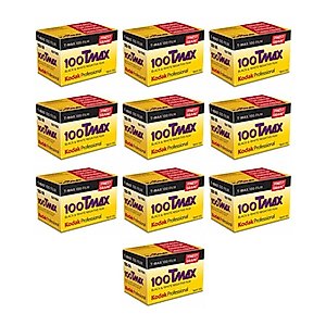 Kodak 400 TMAX Professional ISO 400, 35mm 36 Exposures Black and White Film 10 Rolls