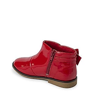 Gymboree, and Toddler Girls Faux Leather Booties,BIG RED,2