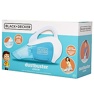BLACK+DECKER Dustbuster Junior Toy Handheld Vacuum Cleaner with Realistic Action & Sound! Pretend Role Play Toy for Kids with Whirling Beads & Batteries Included [Amazon Exclusive]