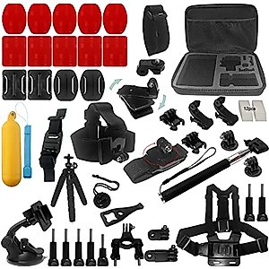 Action Camera Accessories Kit for GoPro Hero 10 9 8 Max 7 6 5 4 3 GoPro Session 5 Fusion Silver Black Insta360 SJCAM SJ4000 Xiaomi Yi 4K APEMAN DBPOWER Campark OSMO EK5000 EK7000