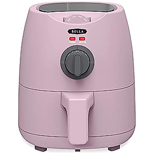 Bella 2-Quart Electric Air Fryer, Pink Matte