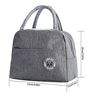 2 Pcs Lunch Bags, Insulated Lunch Bag, Reusable Cooler Lunch Tote Bag, Lunch Organizer Lunch Holder Lunch Box Bags with Pockets for Women/Men, Work, Picnic,Travel