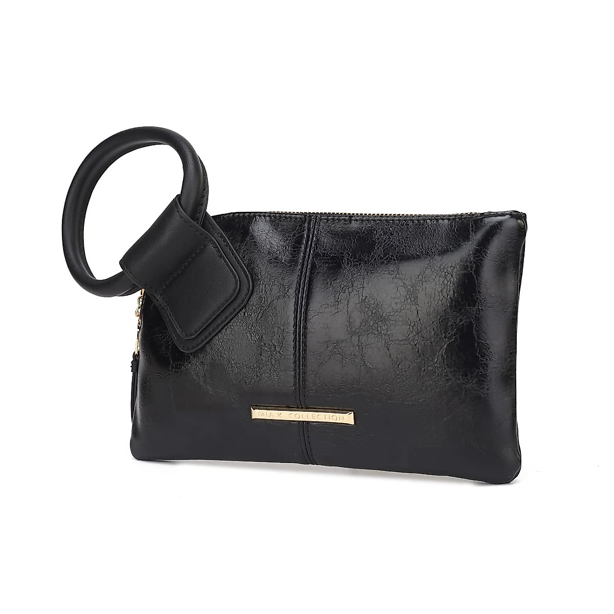 MKF Collection by Mia K. MKF-WOS101BK Simone Clutch & Wristlet, Black