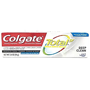 Colgate Total Toothpaste, Deep Clean, Paste 3.4 oz (Pack of 3)
