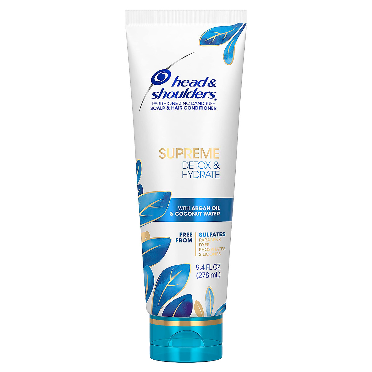 Head & Shoulders Supreme Detox & Hydrate Hair & Scalp Conditioner, Coconut, 9.4 Fl Oz