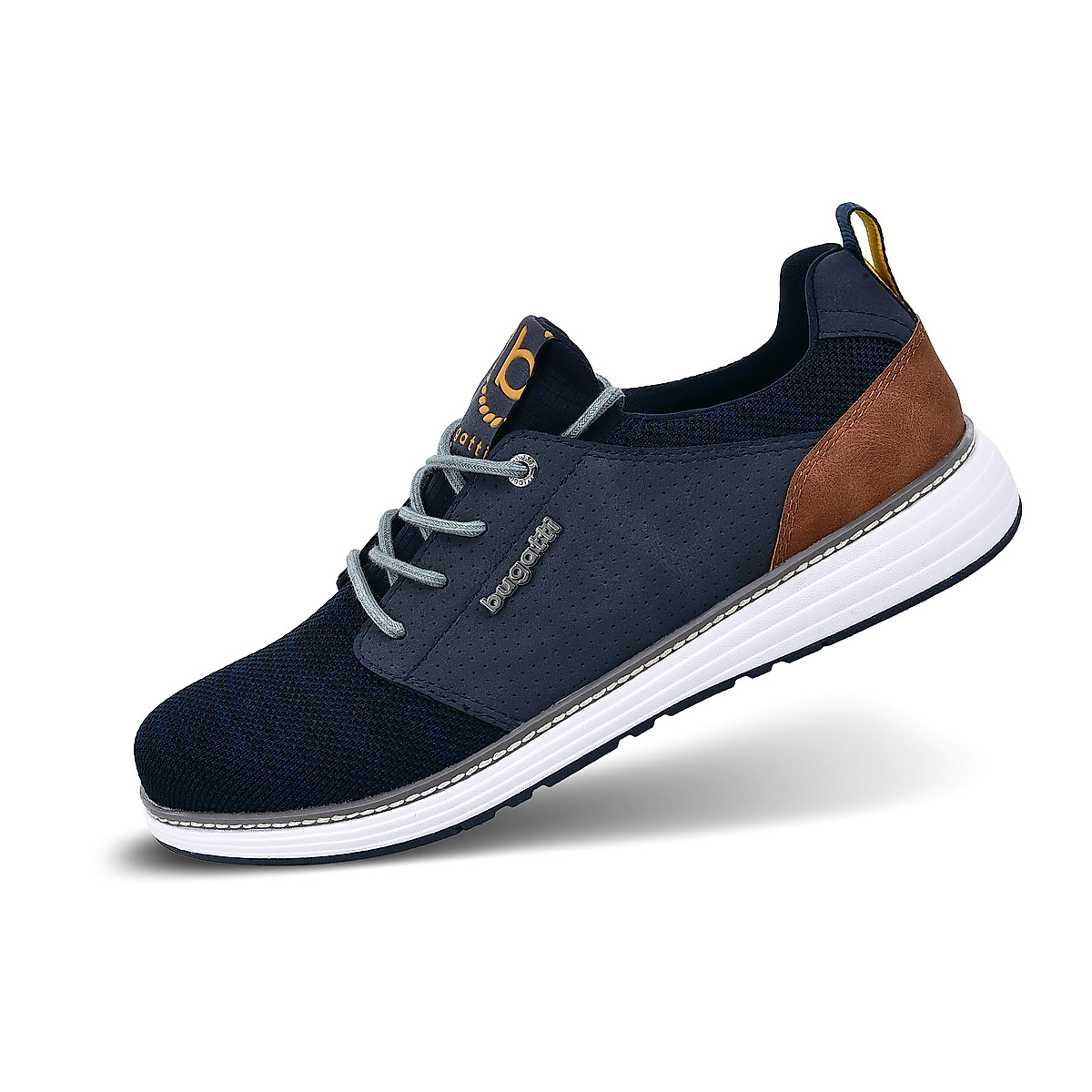 bugatti Men's Sneaker Loafer, Dark Blue, 8.5