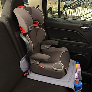 Travel Bug Heavy Duty Infant & Toddler Car Seat Protector for Rear and Forward Facing Baby Car Seats - Grey