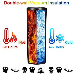 Maxcheck 2 Pcs 30th Birthday Gift for Women Mens Rip to My 20s, Death to My 20s Birthday Party, White and Black Skinny Tumblers with Lids and Straws, Funny Christmas Gift for Couple