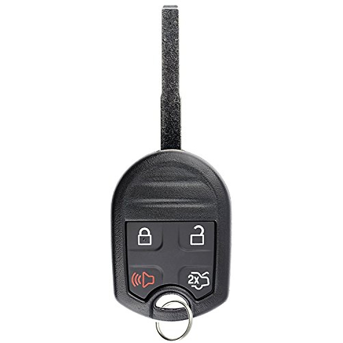 KeylessOption Keyless Entry Remote High Security Uncut Blank Car Ignition Key Fob Replacement for Ford Fusion Fiesta CWTWB1U793