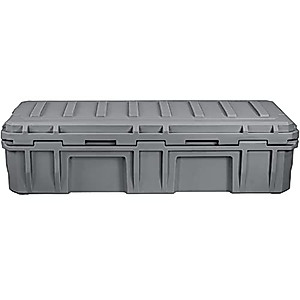 SR-110 Crossover Overland Cargo Case, Equipment Hard Case, Roto Molded, Stackable with Pad-Lock Hasp, Strap Mountable, TSA Standard, IPX4 Rated (Gray)