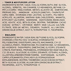 IOPE STEM III Skin Care Gift Set - Korean Timeless Skincare for Daily Uses, Intense Anti-Aging Face Toner & Lotion & Serum with Hyaluronic Acid, Kit for Hydration & Moisture Barrier Strength