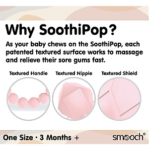 SMOOCH SOOTHIPOP GEM (Rose Pink)