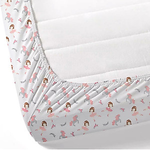 LITTLE CELEBRITY Twin Sheet Set | Kids Sheet & Pillowcase Sets | Twin Sheets for Boys Girls, Fitted Sheet, Top Sheet, Pillowcase | Twin Sheets Set | Twin Bed Sheets | Bed Sheets Twin(Andrea)