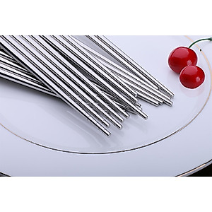 Extra Long 14 Inch Hot Pot Chopsticks,Cooking,Frying,Noodle Chopsticks,Stainless Steel (4 pairs)