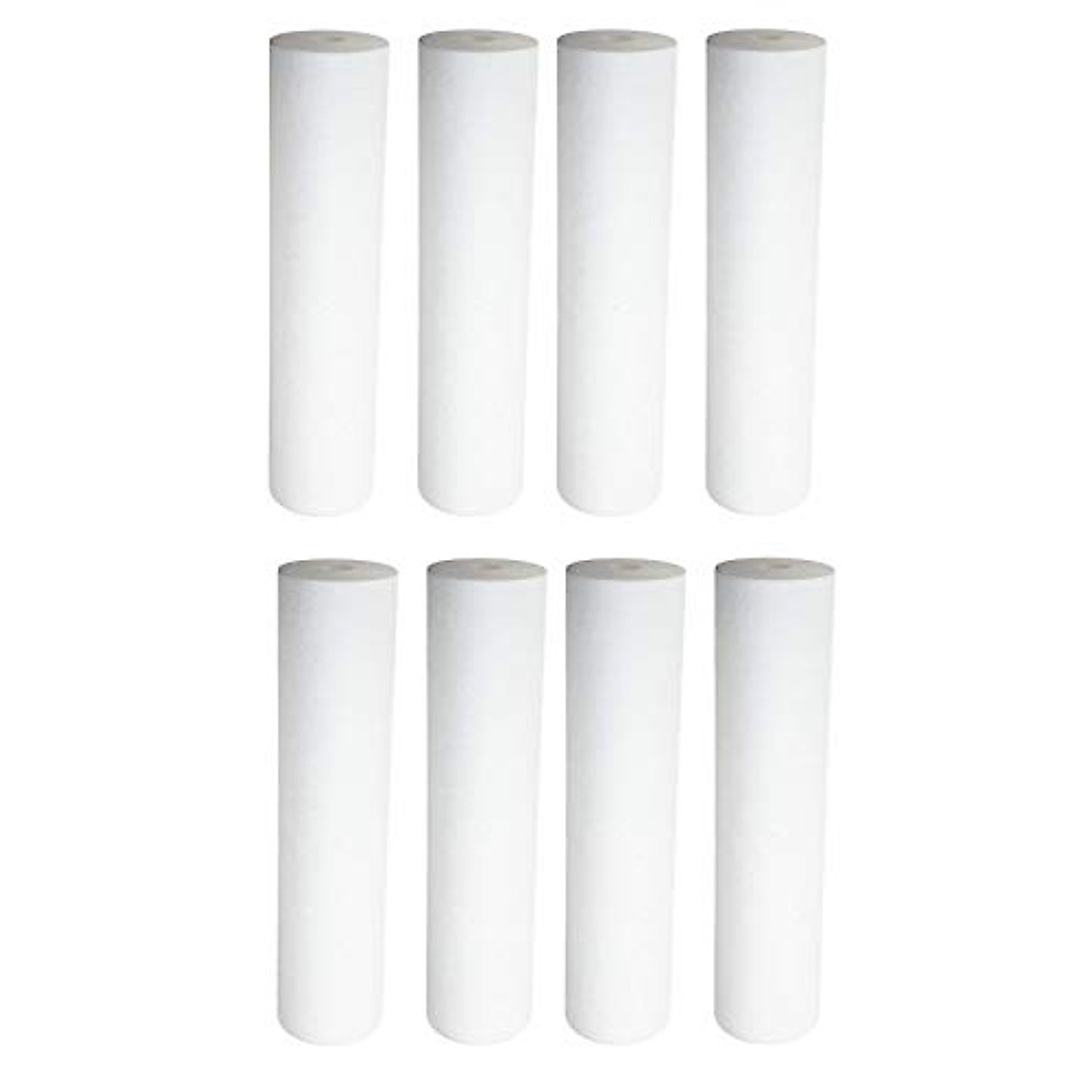 CFS COMPLETE FILTRATION SERVICES EST.2006 8-Pack Replacement GE GXWH04F Polypropylene Sediment Filter - Universal 10-inch 5-Micron Cartridge for GE HOUSEHOLD PRE-FILTRATION SYSTEM