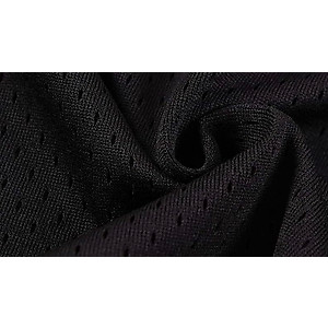 AIFFEE Men's Basketball Jersey 96 Tournament Shootout Jersey Size S-XXXL Black Color (M)