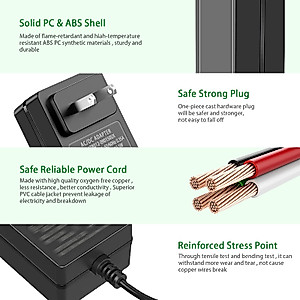 Gonine 9V DC Power Supply Cord, 9Volt 1.5A AC DC Adapter for 9Vdc Arduino UNO R3 Schwinn Bike A10 A20 Crosley Record Player CR8005A Center Positive DC Plug.