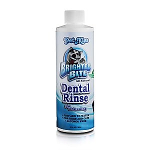 Pet Kiss Brighter Bite Dental Rinse for Pets, 8-Ounce